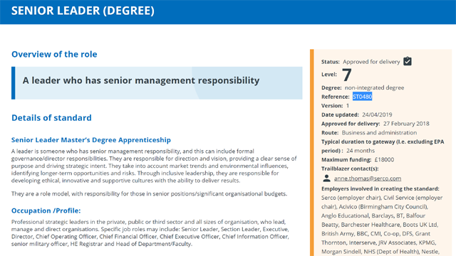 Update on senior leader review (7 May 2020) – Institute for ...